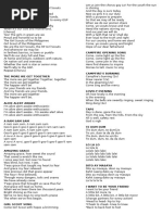BSP Song Lyrics | PDF | Adaptations Of Works