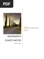 Geography IGCSE 0460 Coast Notes | PDF | Coast | Shoal