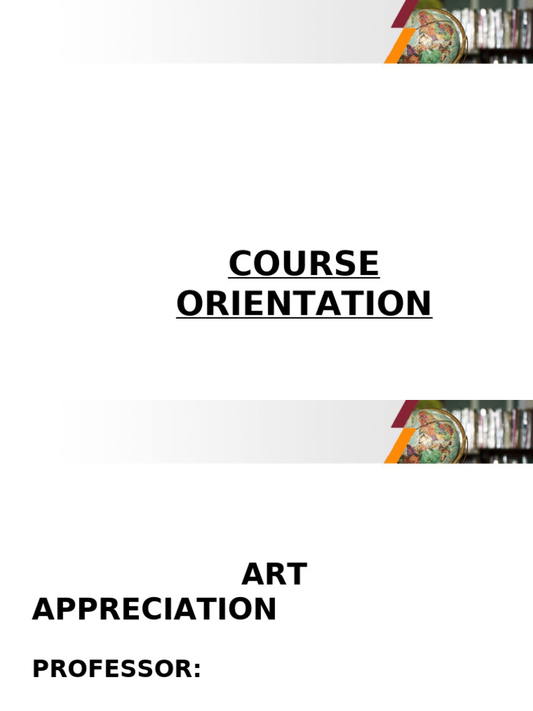 Art App - Course Orientation | PDF | Behavior Modification | Human Communication