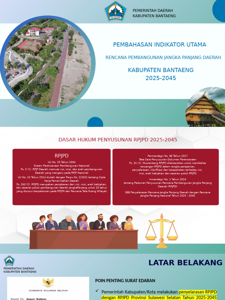 PAPARAN PEMBAHASAN IUP RPJPD BANTAENG | PDF