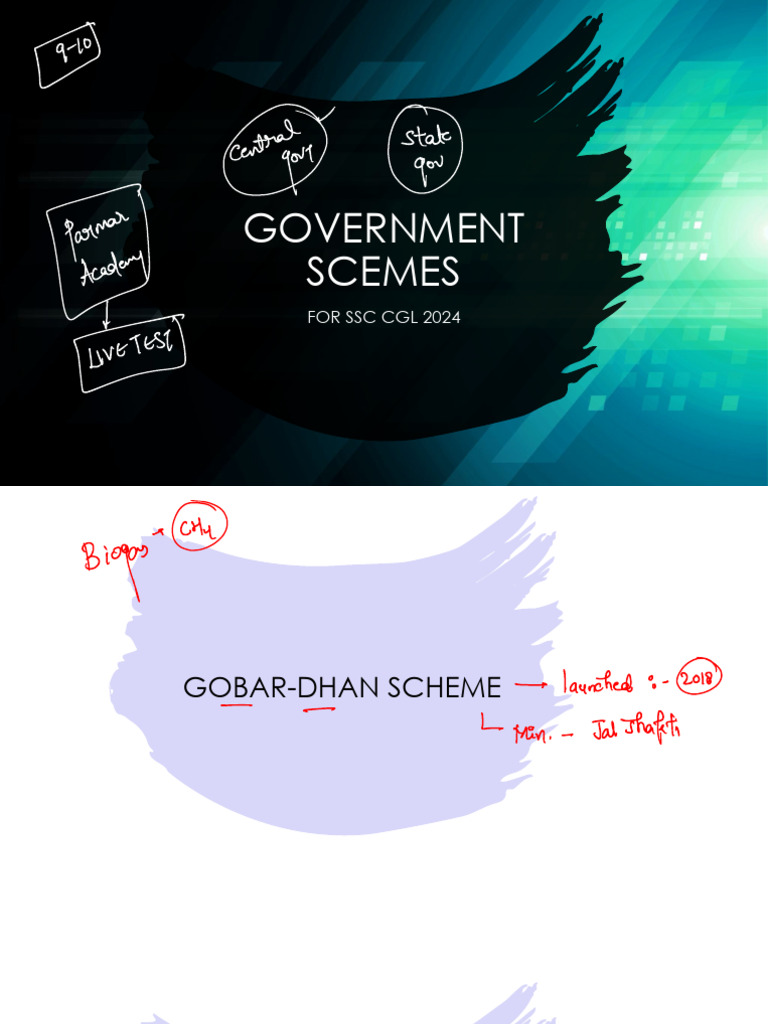 Govt Schemes Parmar SSC | PDF