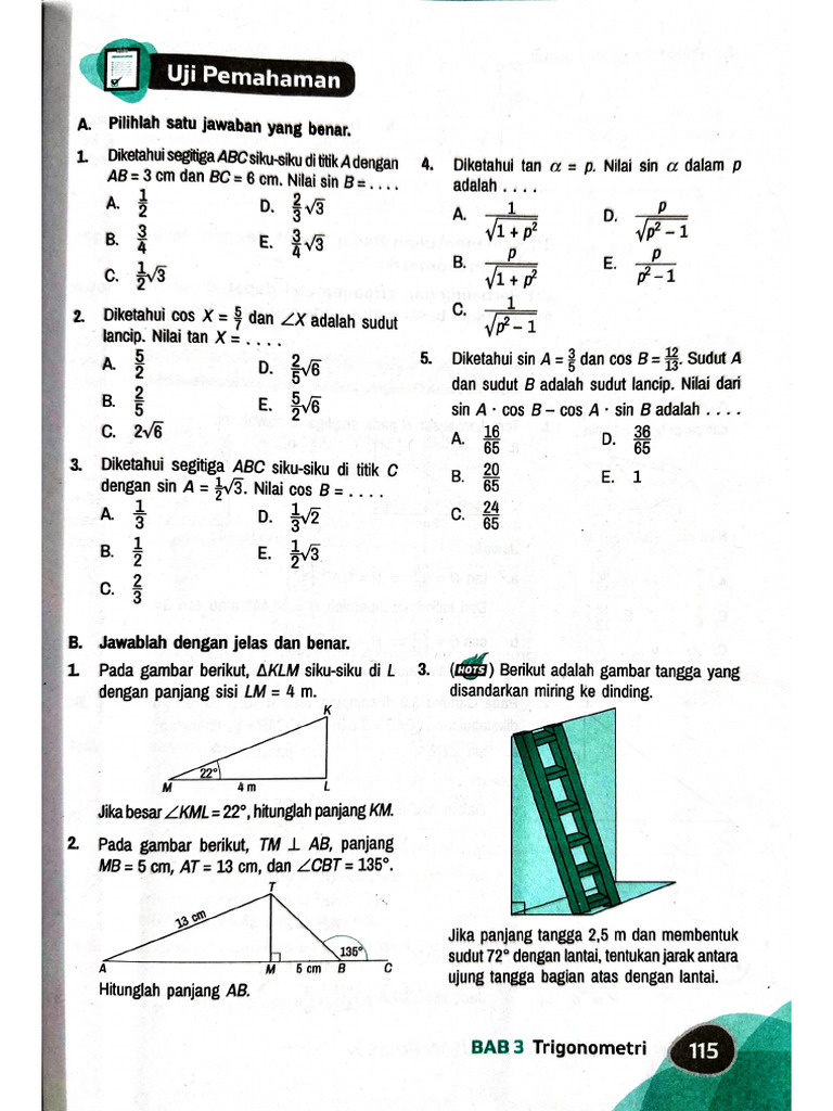 Soal Trigonometri Kelas 10 | PDF