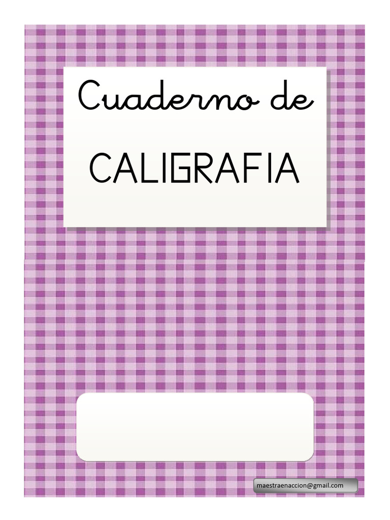 ??cuaderno de Caligrafia | PDF