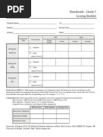 Dibels - 8 - Benchmark - 8 - Scoring 2023 Australasian | PDF