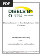 DIBELS 8th Edition Maze Monitoring | PDF