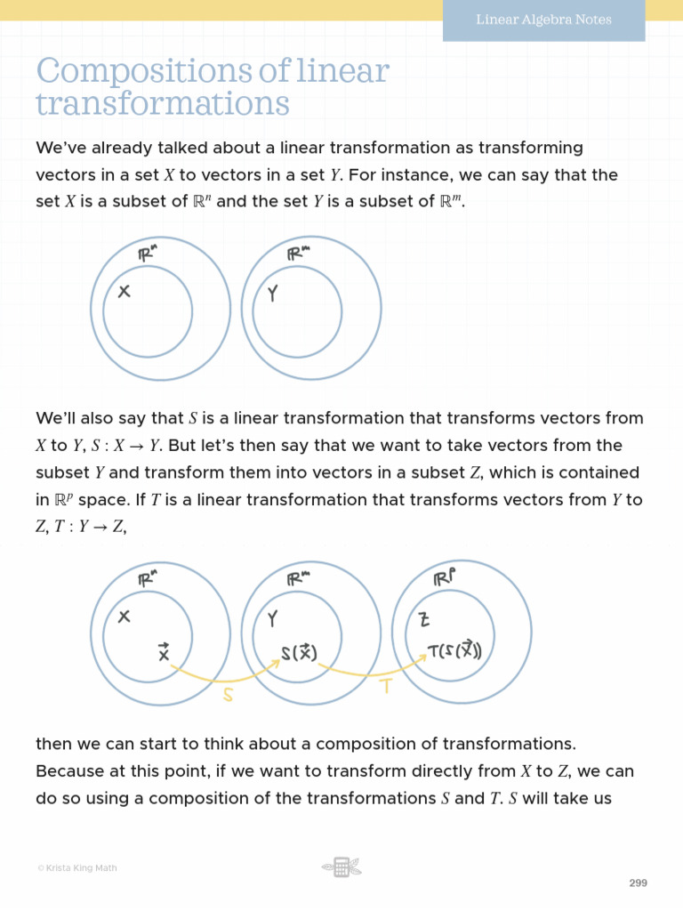 08 Compositions of Linear Transformations | PDF | Matrix Theory ...