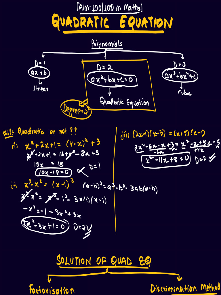 Quadratic equation | PDF