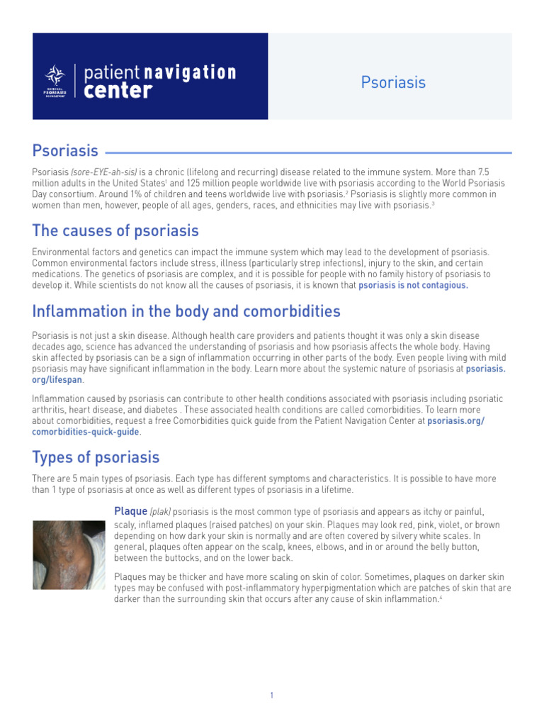 Understanding Psoriasis: Types & Treatment | PDF | Psoriasis | Medicine