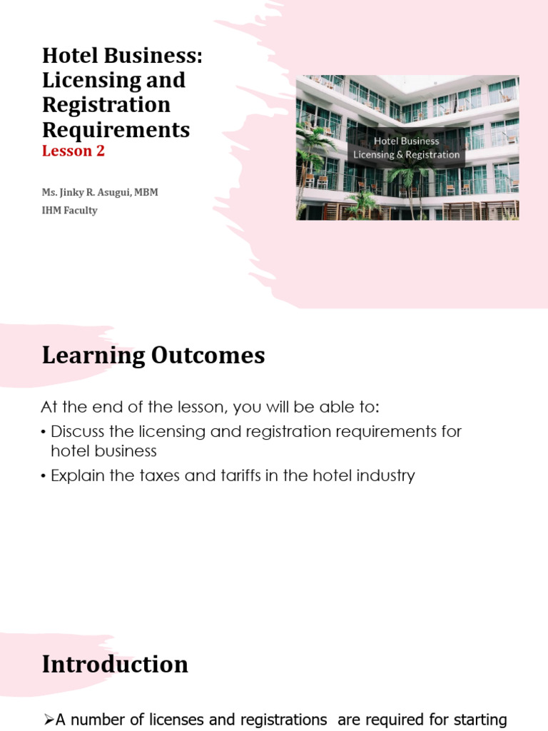 2 Licensing and Registration Requirements | PDF | Taxes | Value Added Tax