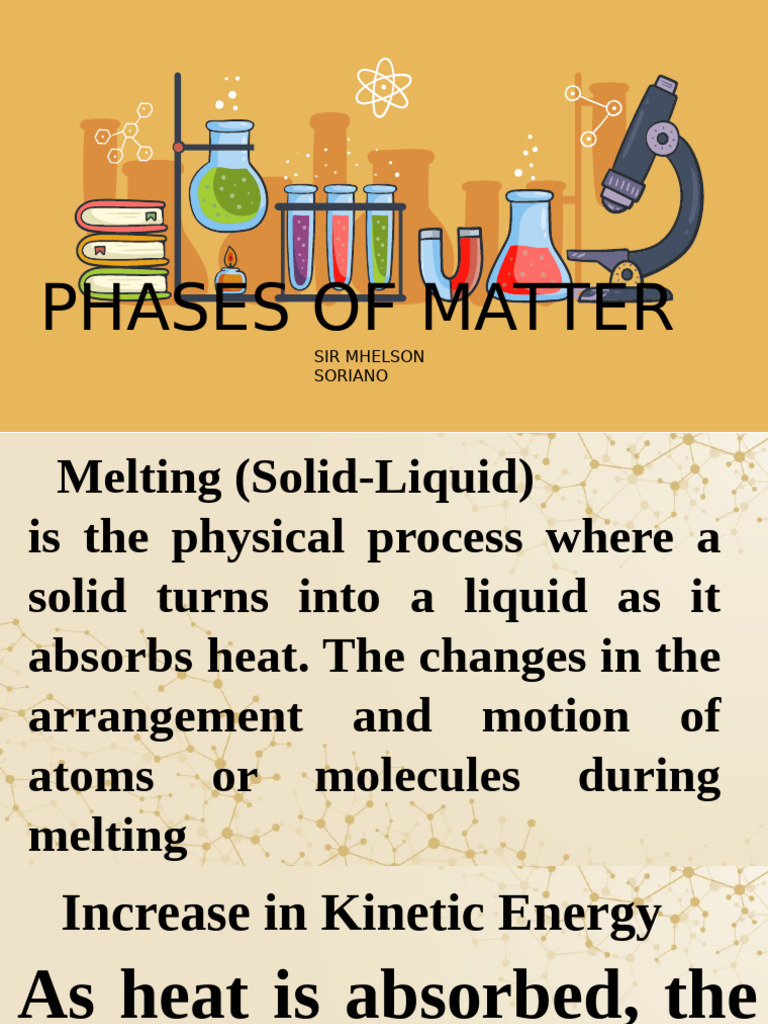 2 Phases of Matter MELTING | PDF | Melting | Liquids