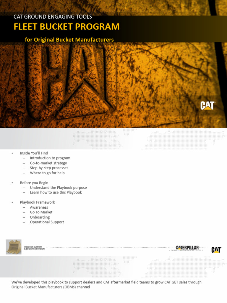 Fleet Bucket Program Playbook - CI | PDF | Marketing | Business