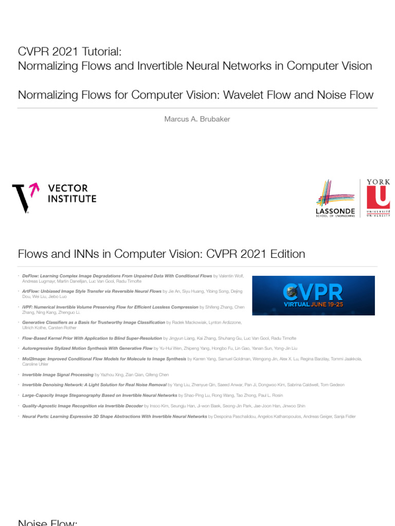 Noise Flow and Wavelet Flow - CVPR2021 | PDF | Image Processing | Telecommunications Engineering