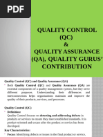 Quality Gurus | PDF | Quality (Business) | Quality Management