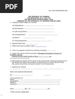 (MLH) .Land Application Form - Customary Land Rights | PDF | Social ...