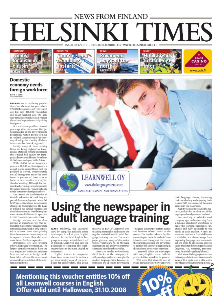 Helsinki Times | PDF | Finland | Newspapers