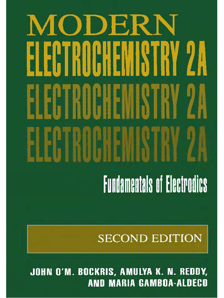 Bockris, J.O.M. Modern Electrochemistry, Vol.2 | PDF