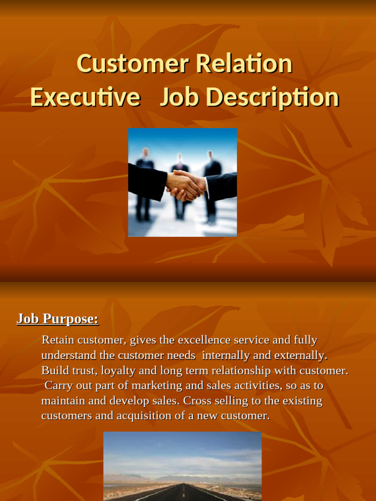 Customer Relationship Executive Overview | PDF | Marketing | Brand
