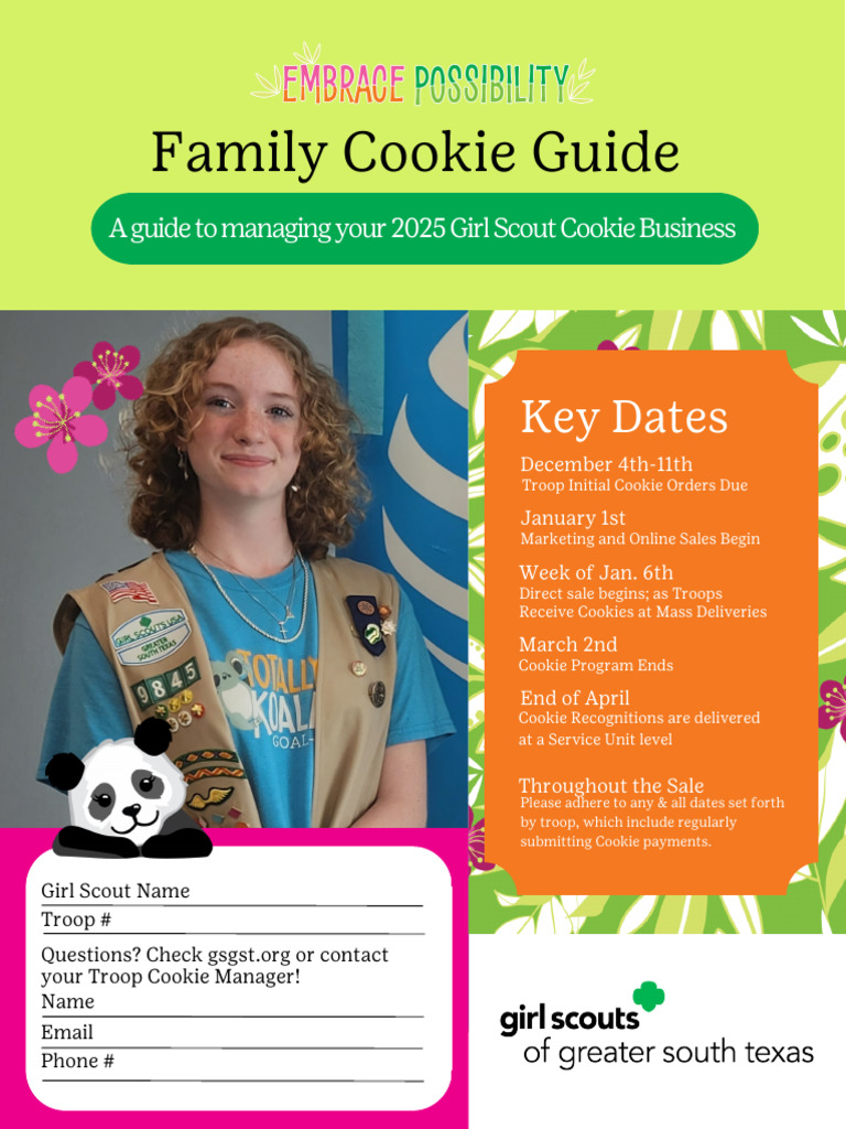 2025 Girl Scout Cookie Program Guide | PDF | Sales | Entrepreneurship