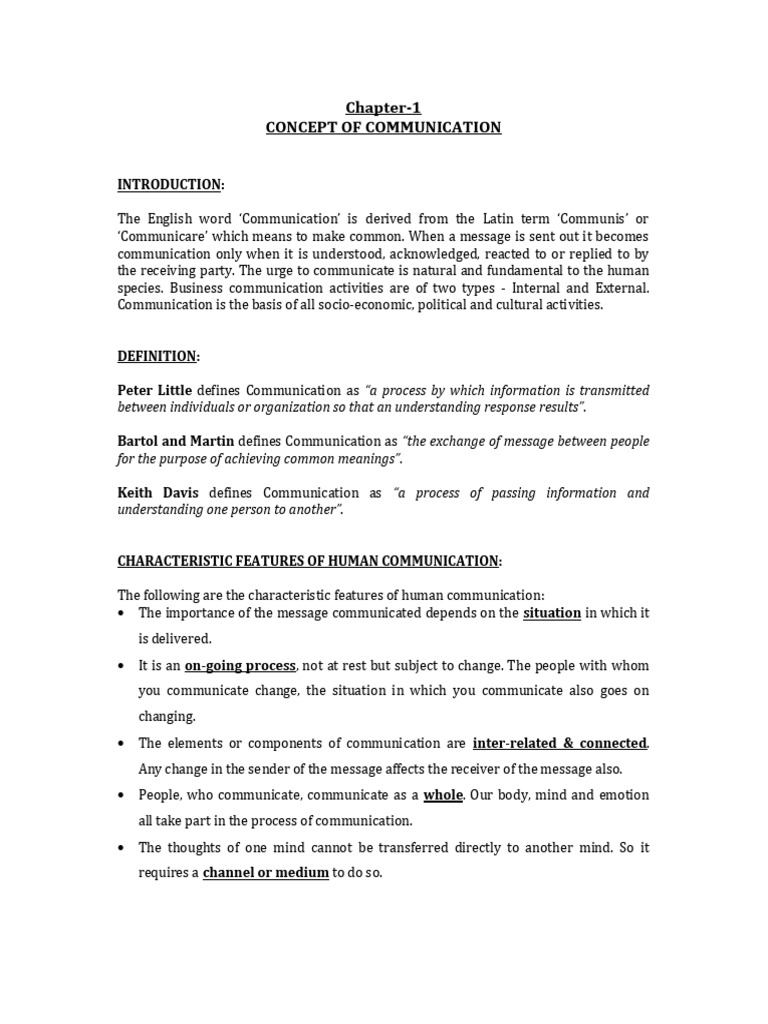 Chap-1 Concept of Communication | PDF | Communication | Code