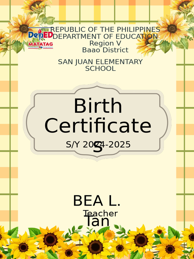 Sunflower School Forms Cover | PDF