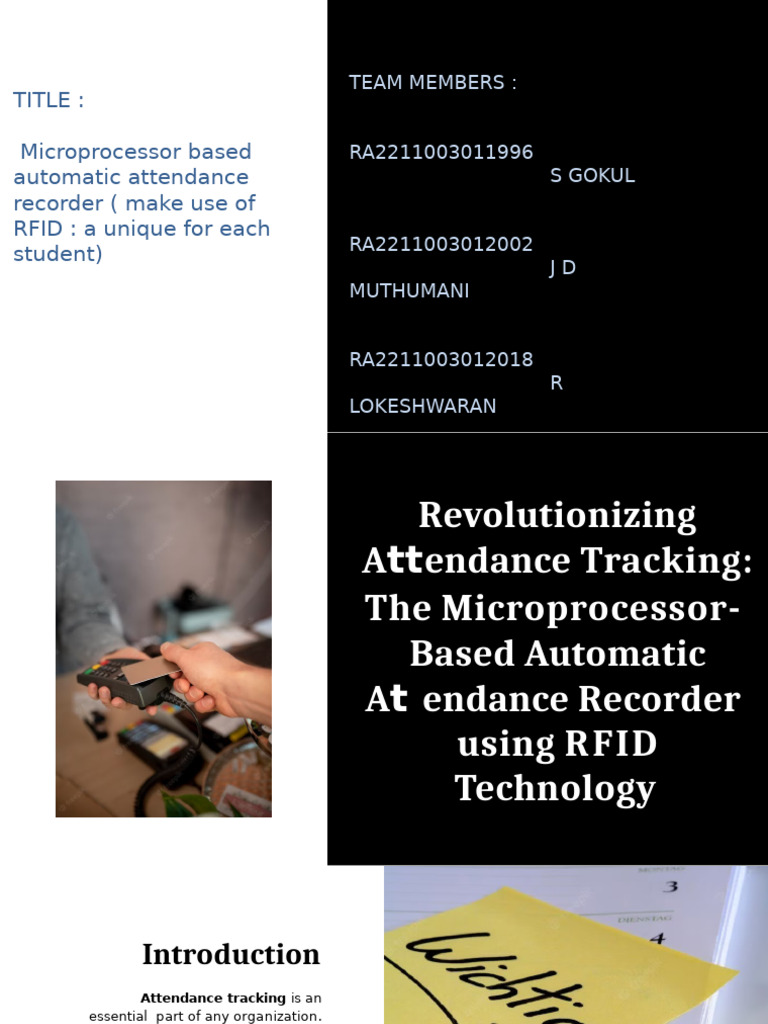 COA project | PDF | Radio Frequency Identification | Computer Engineering
