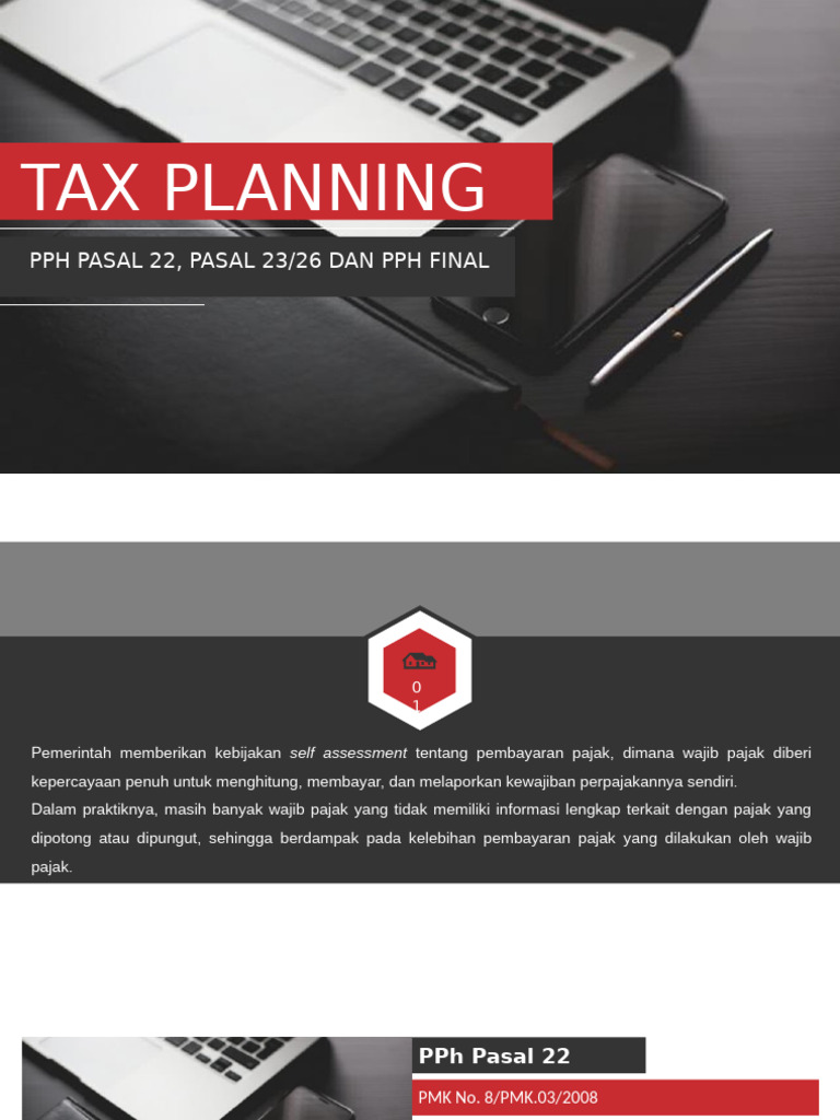 Tax Planning Pph 22, 23, 26 Dan Pph Final | PDF