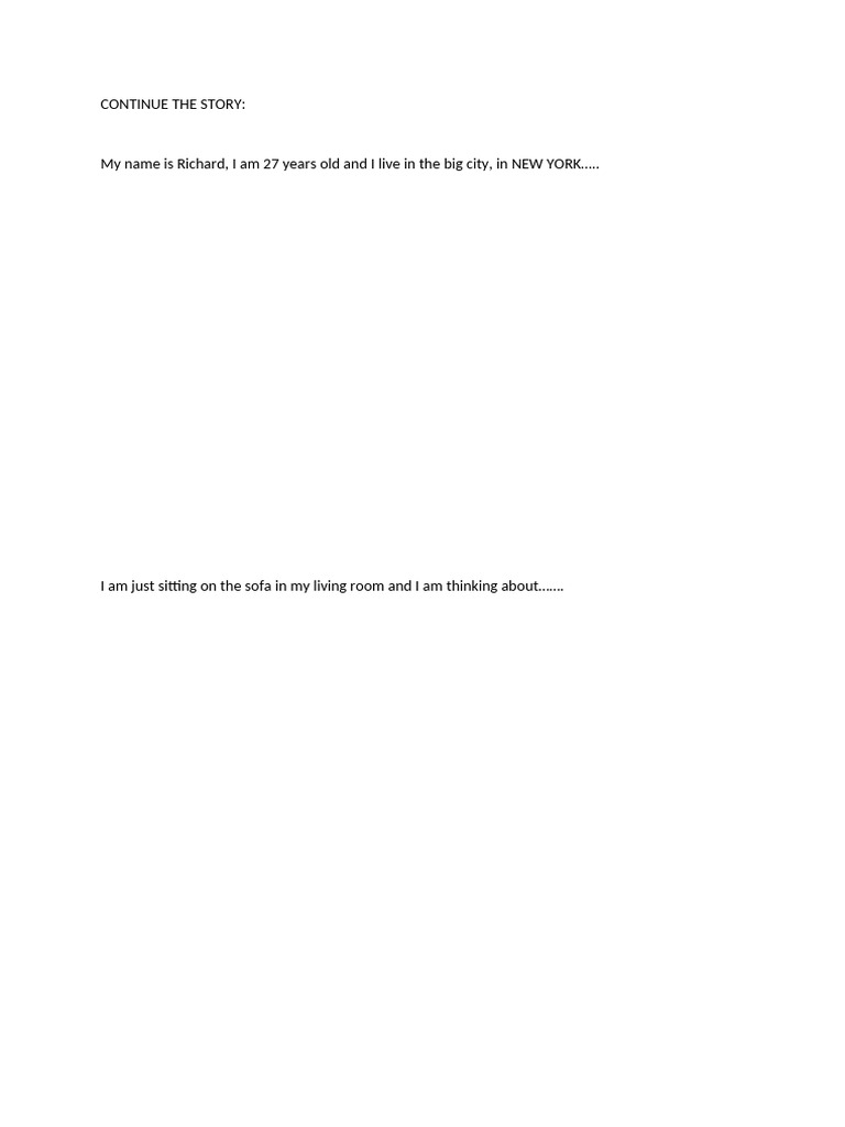 Continue the Story Activity Guide | PDF