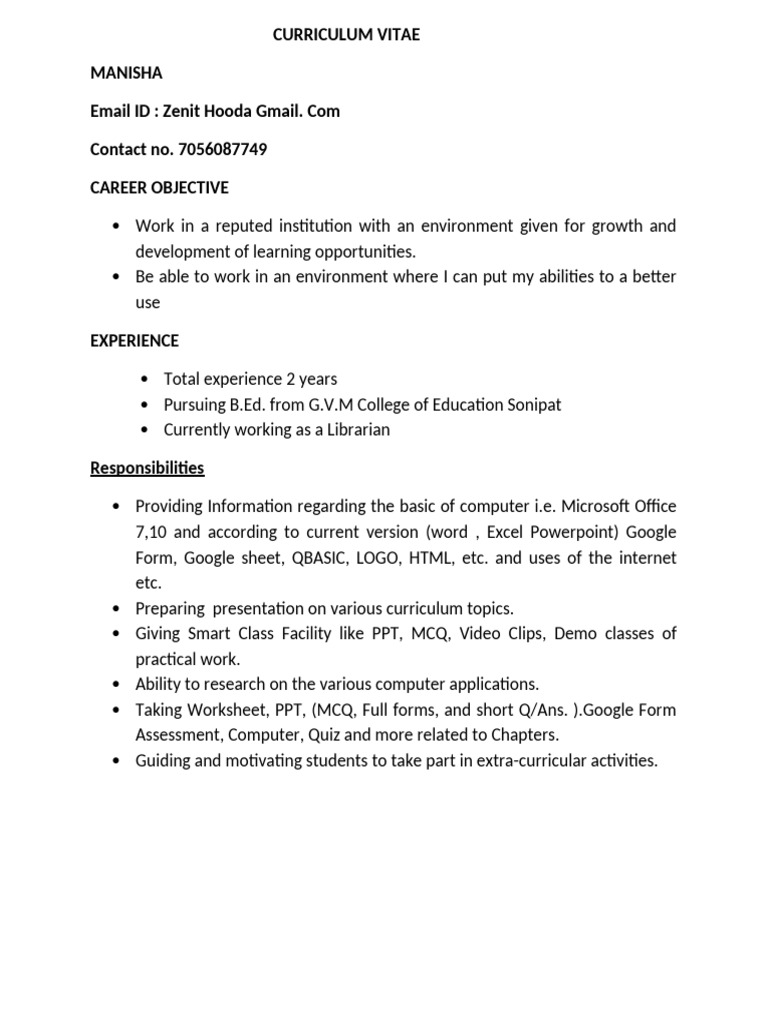 sombir resume | PDF | Microsoft Power Point | Learning