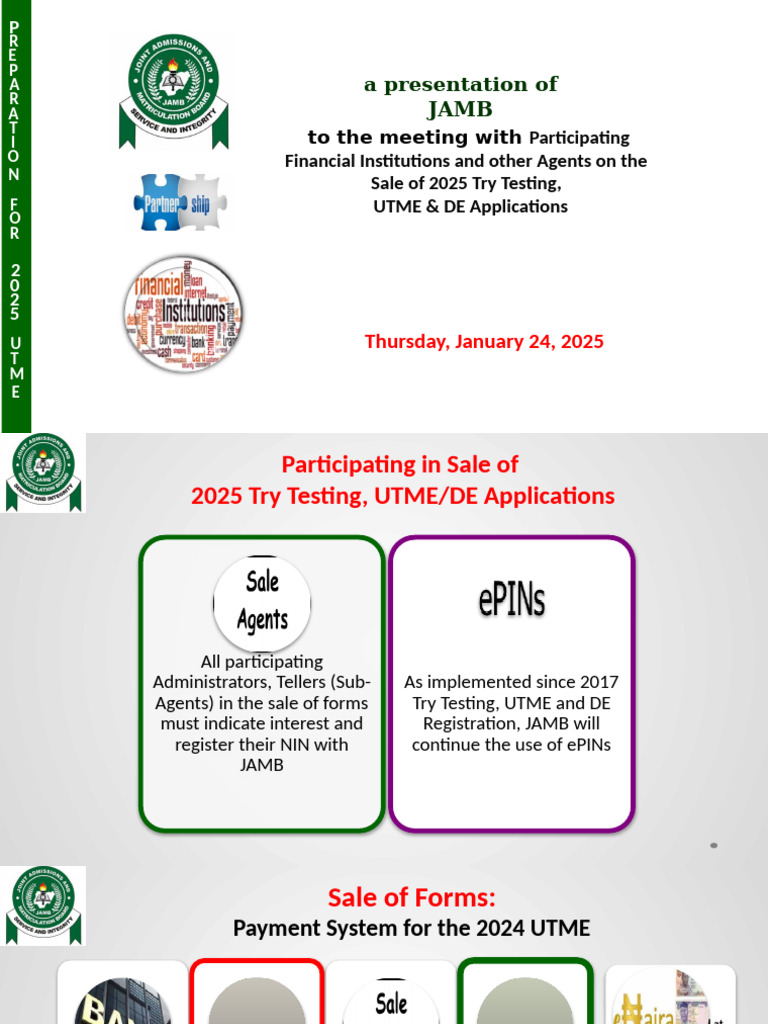 JAMB 2025 ePIN Sales Guide | PDF