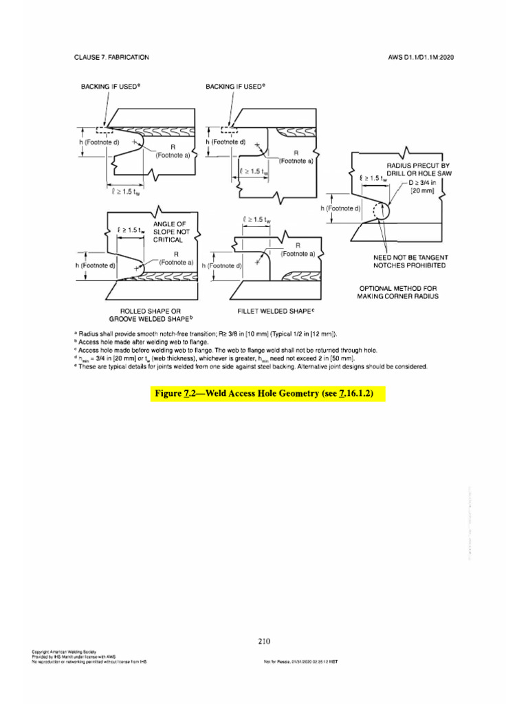 Weld Access Holes 3 | PDF