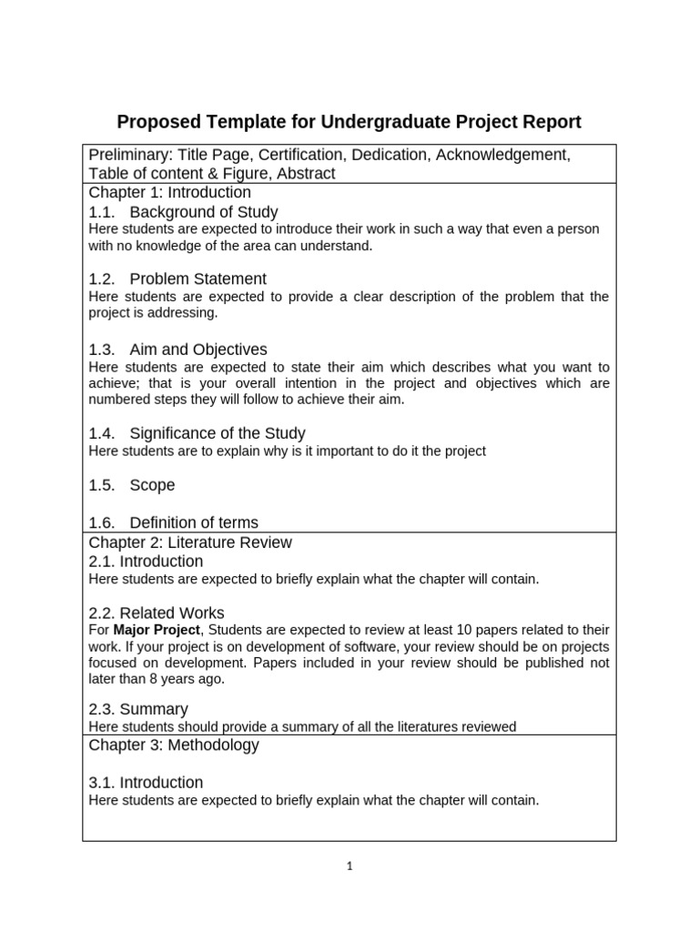 Undergraduate Project Report Template | PDF | System | Databases