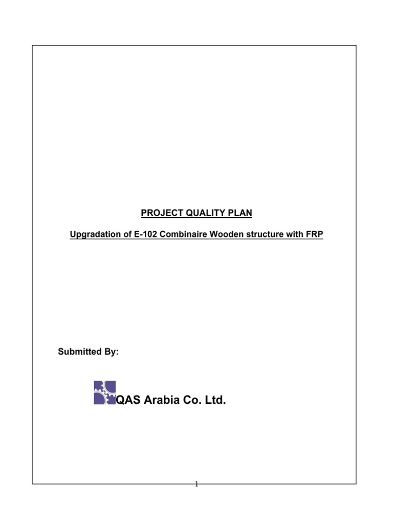 Project Quality Plan (PQP) | PDF | Quality Assurance | Quality ...