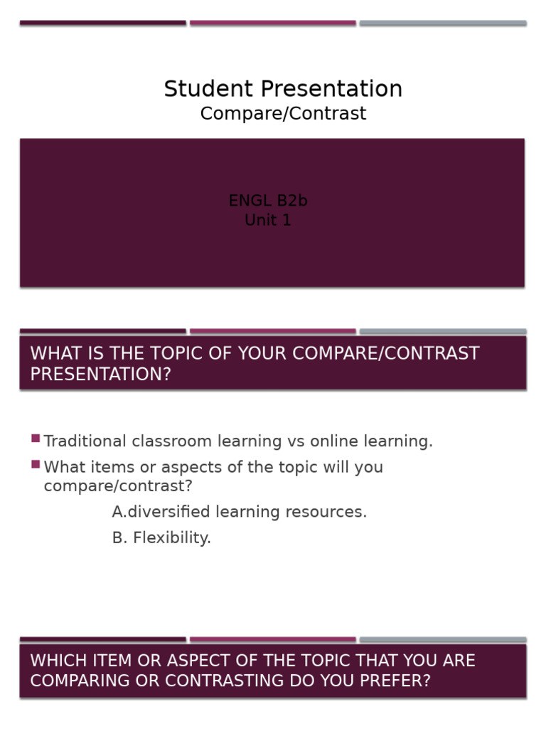 Student Presentation Template | PDF