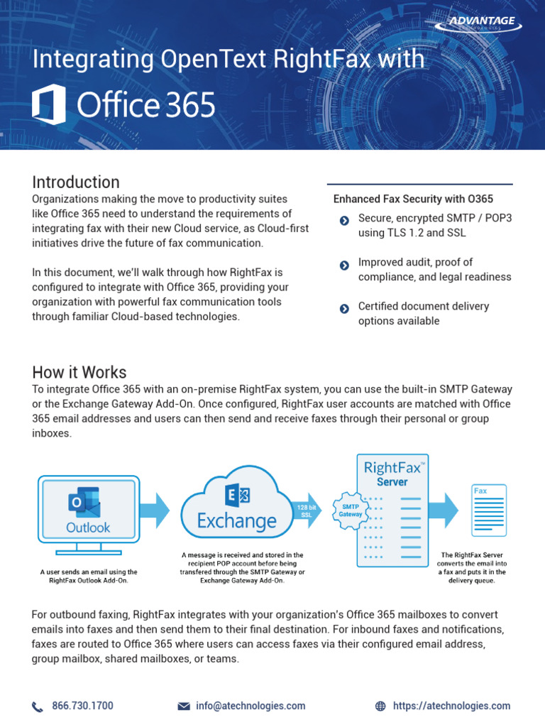 Integrating RightFax O365 | PDF