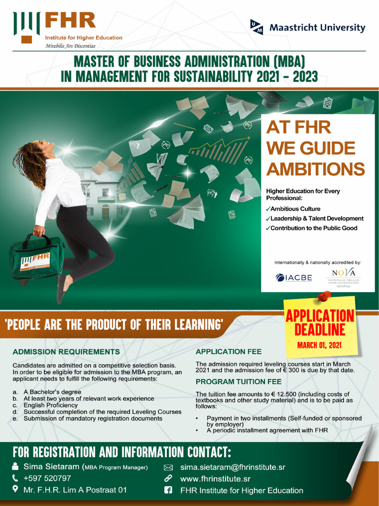 FHR - Brochure MBA - 17 - 2021-2023 | PDF