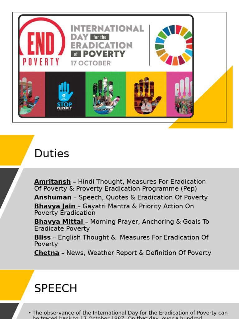 Measures for Poverty Eradication | PDF