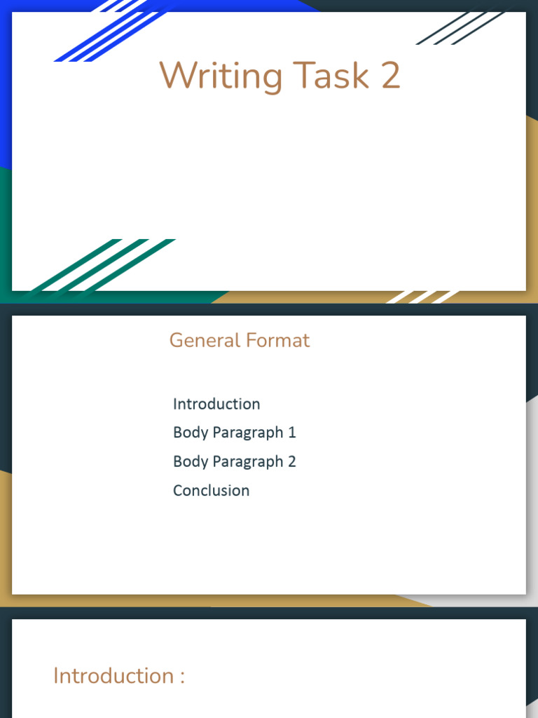 Writing Task 2 General Format | PDF | Grammar | Linguistics