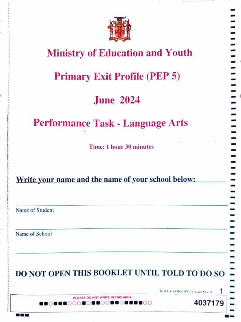Grade 5 Language Arts PT 2024 | PDF
