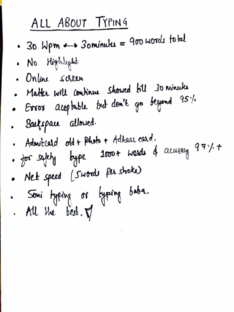 Typing Speed and Accuracy Guide | PDF