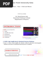 Engineering Physics Laser Notes | PDF | Laser | Emission Spectrum