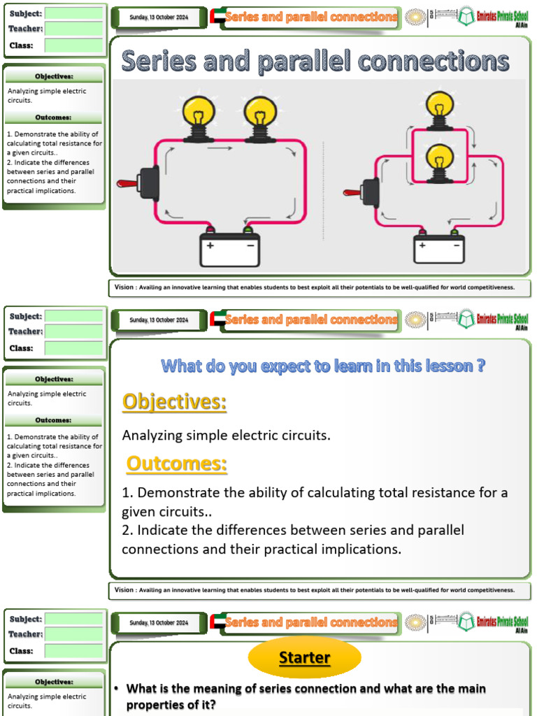 Series and Parallel Connections | PDF | Series And Parallel Circuits ...
