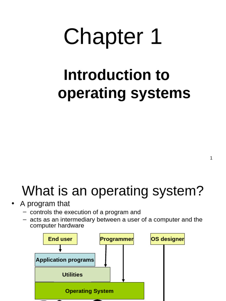 Chapter 1 | PDF | Operating System | Process (Computing)