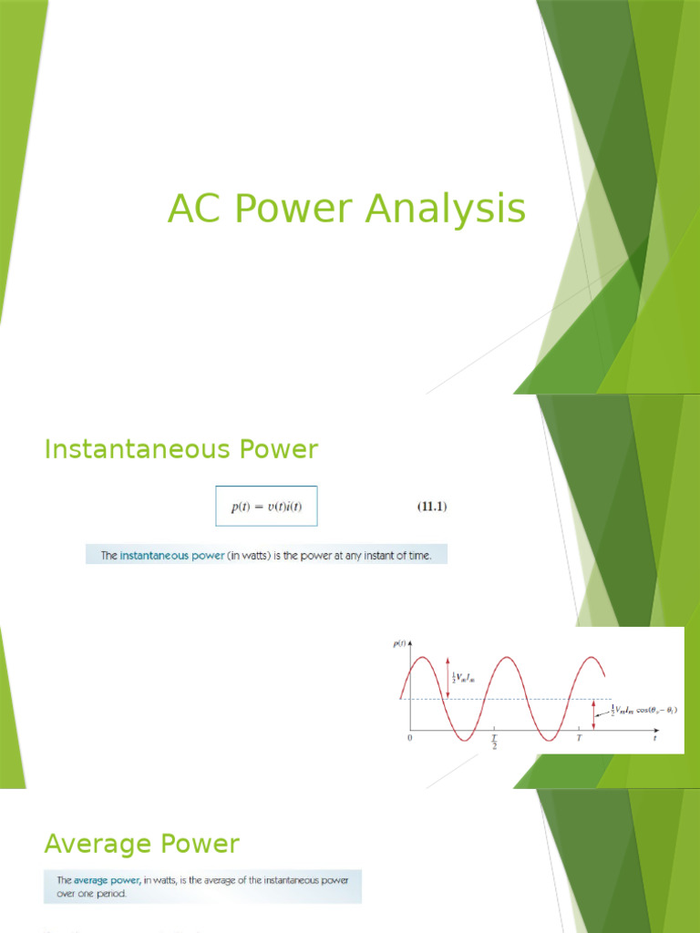 AC Power Analysis | PDF