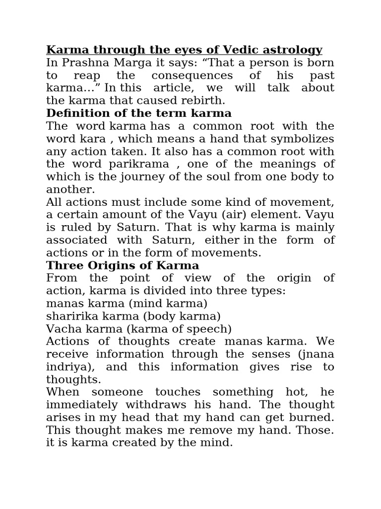 Karma=== | PDF | Karma | Indian Philosophy