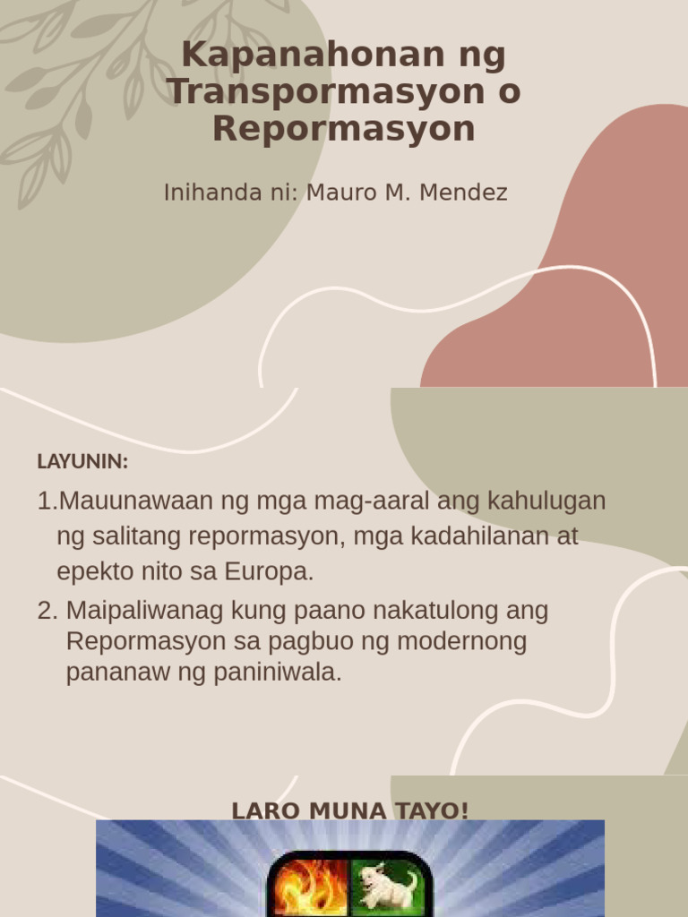 REPORMASYON | PDF