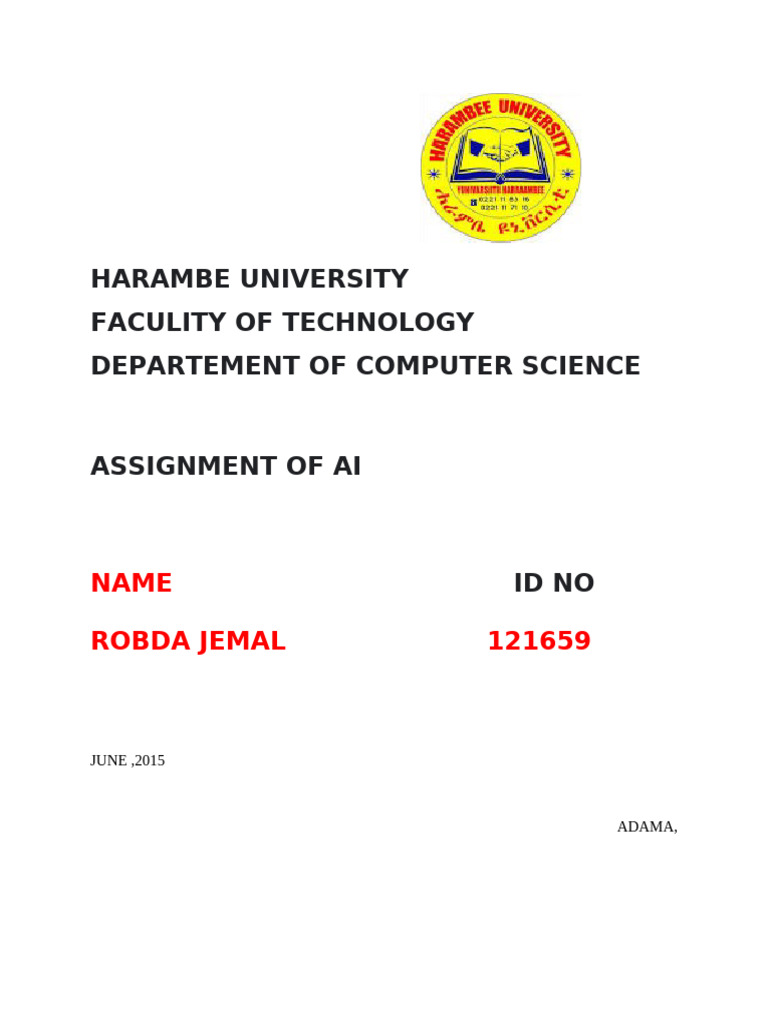 Harambe University | PDF | Artificial Intelligence | Intelligence (AI ...