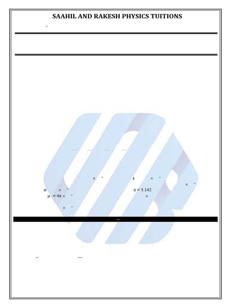 Physics Theory Paper Format and Guidelines | PDF | Inductor | Inductance