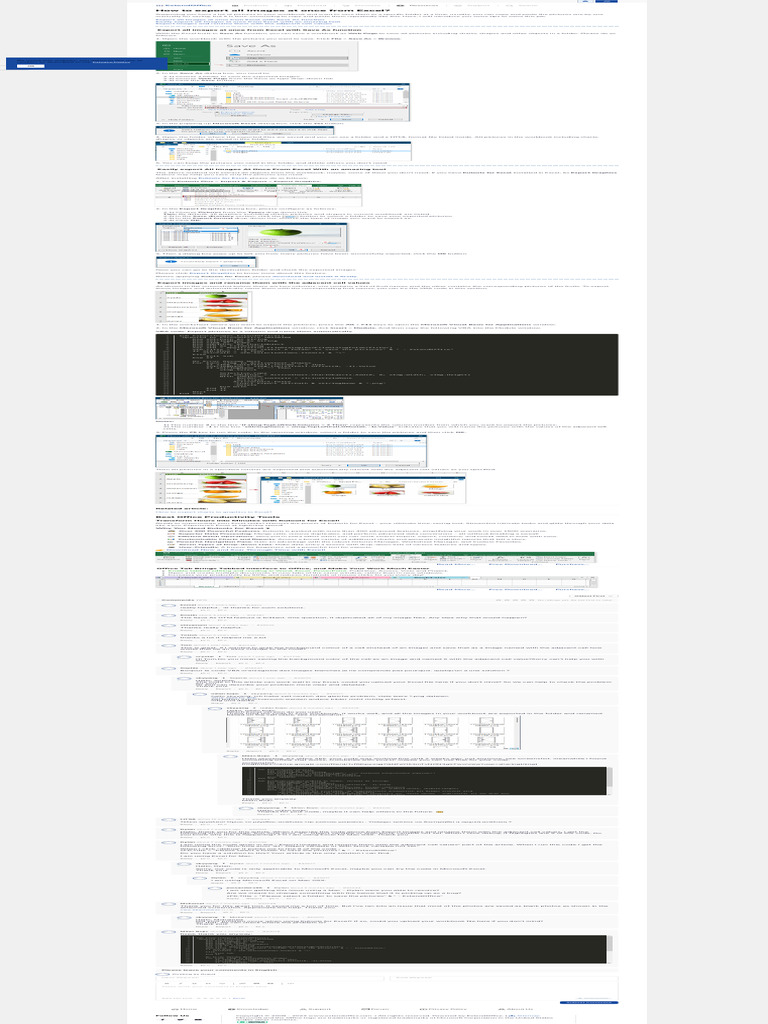 How to export all images at once from Excel_ | PDF | Microsoft Excel ... How to export all images at once from Excel_ | PDF | Microsoft Excel ...