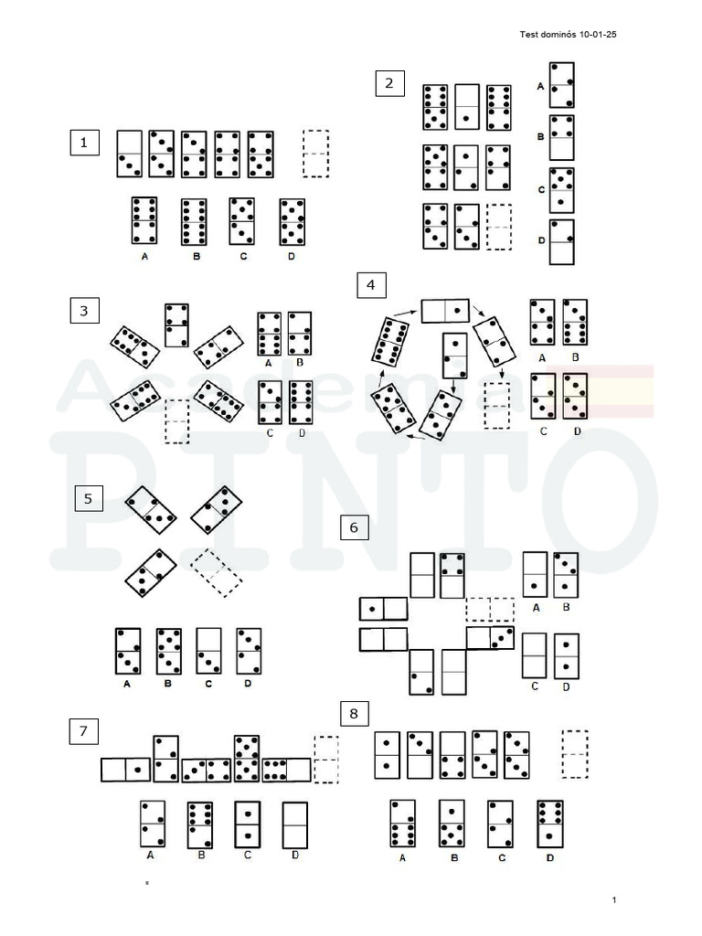 Test Dominós 10-01-25 | PDF