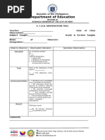 STAR_OBSERVATION_TOOL | PDF | Teachers | Learning